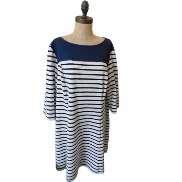 Studio One | Dresses | Studio One Size 2w Plus Size Stretch Striped ...
